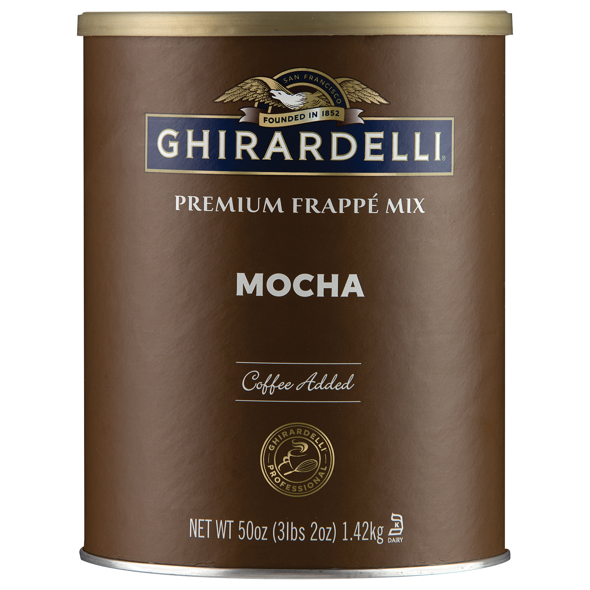 Ghirardelli Chocolate Mocha Frappe Mix - 3.12 lb Canister