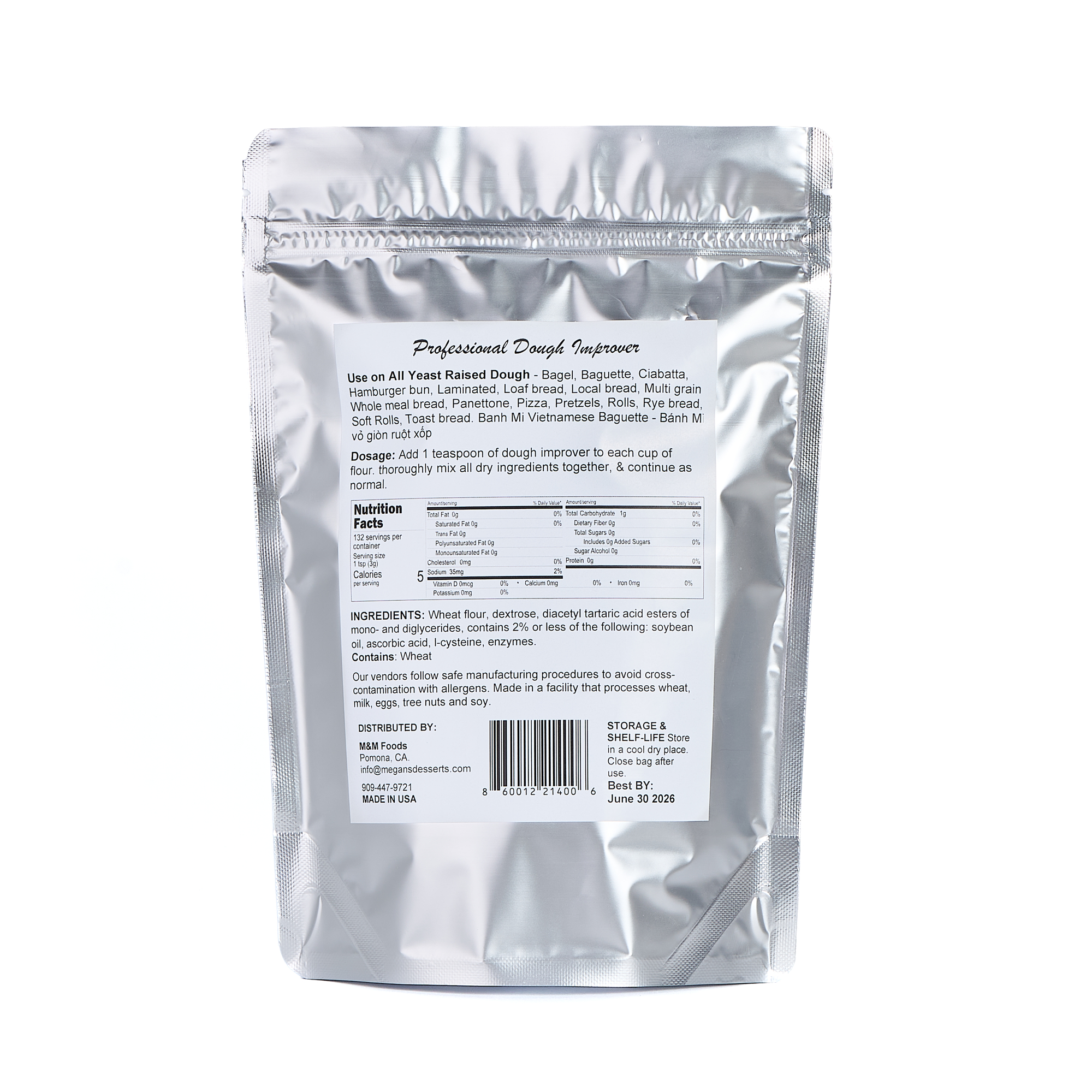 Dough Improver - Dough Enhancer - Dough Conditioner - Banh Mi ...