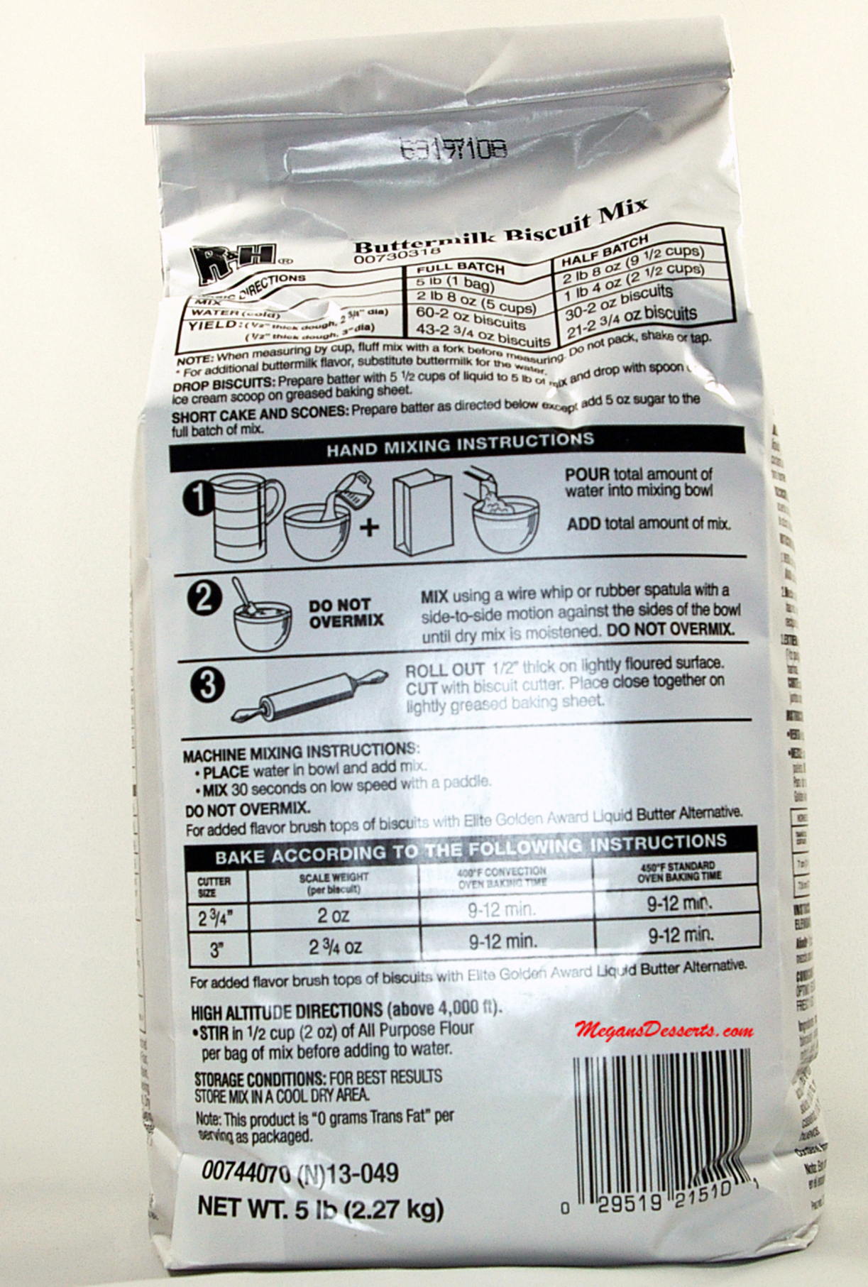 Dawn Foods Professional Buttermilk Biscuit Mix - 5lb